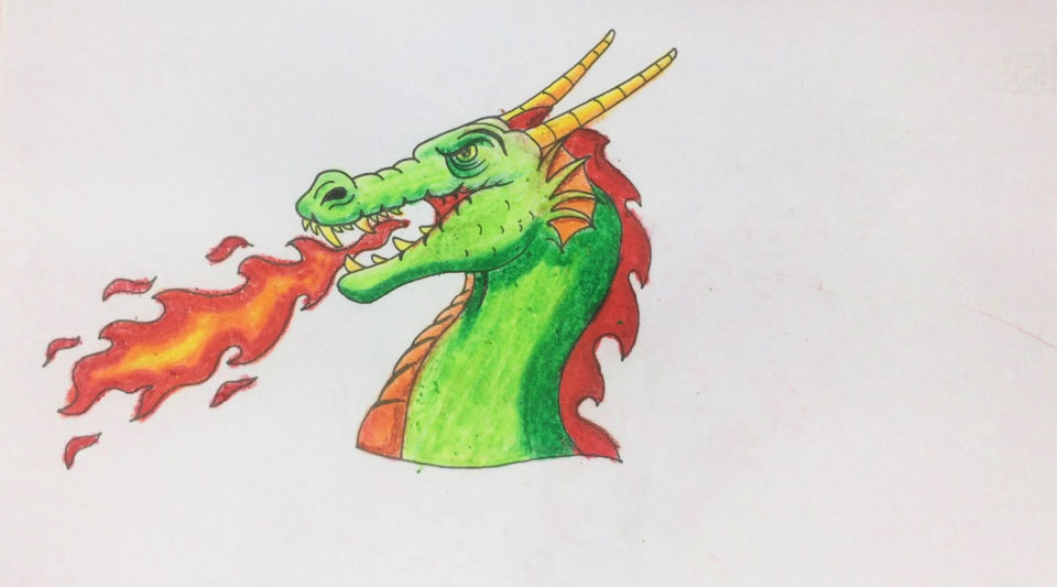 How to Draw a Dragon How to Draw a Dragon Head Easy - Garrett Capperes