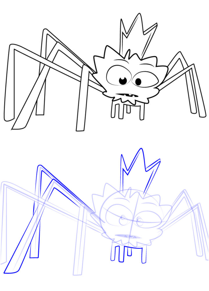 25 Easy Spider Drawing Ideas - How to Draw a Spider