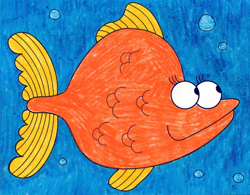 25 Easy Fish Drawing Ideas - How to Draw a Fish