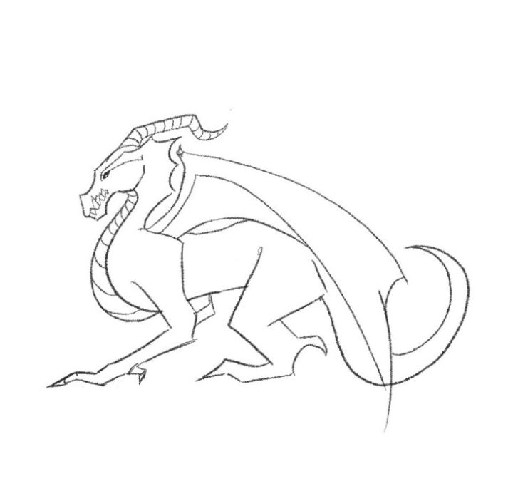 30 Easy Dragon Drawing Ideas - How To Draw A Dragon - Blitsy