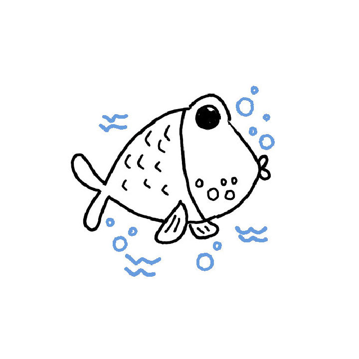 25 Easy Fish Drawing Ideas - How to Draw a Fish