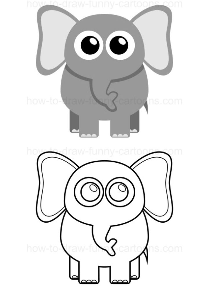 25 Easy Elephant Drawing Ideas - How to Draw an Elephant