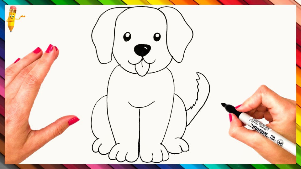 25 Easy Dog Drawing Ideas - How to Draw a Dog