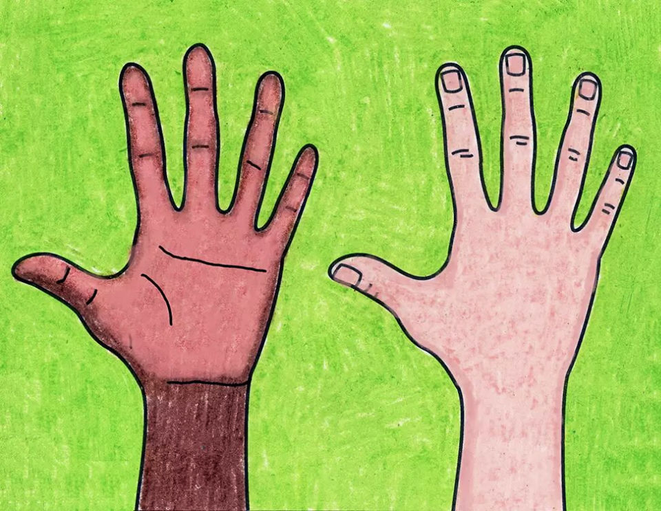 25 Easy Hands Drawing Ideas - How to Draw Hands - Blitsy