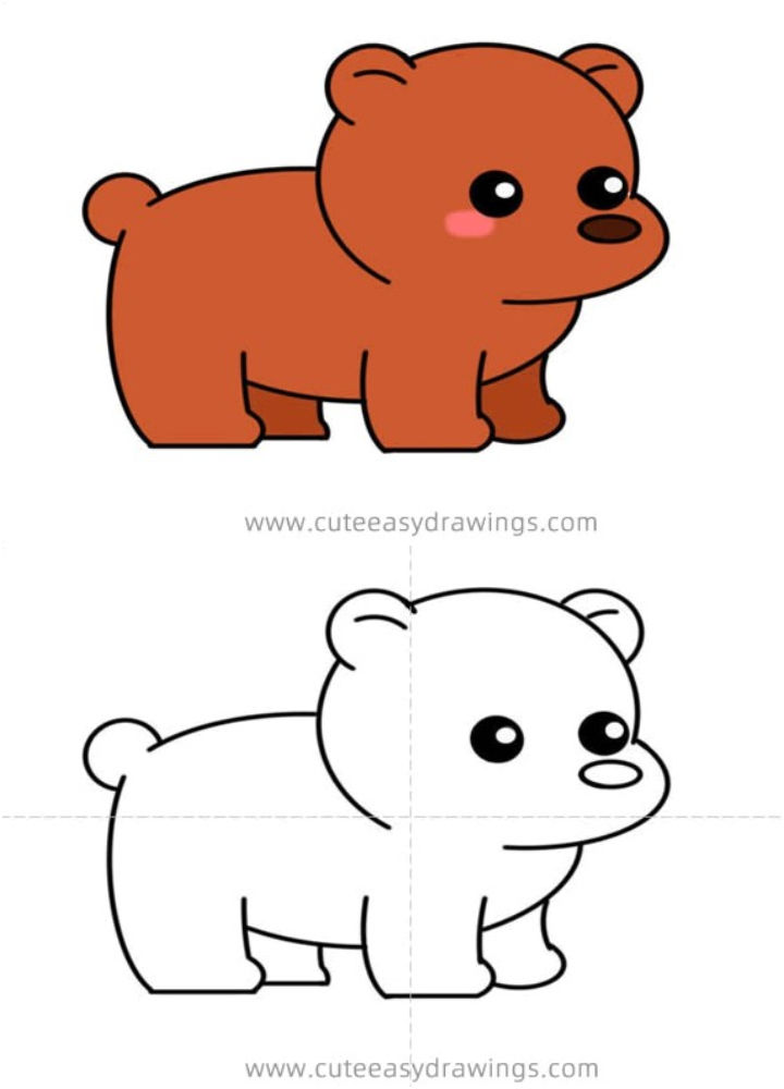 25 Easy Bear Drawing Ideas - How to Draw a Bear