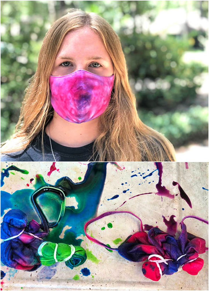 25 DIY Tie Dye Face Mask Patterns (Learn Step by Step)