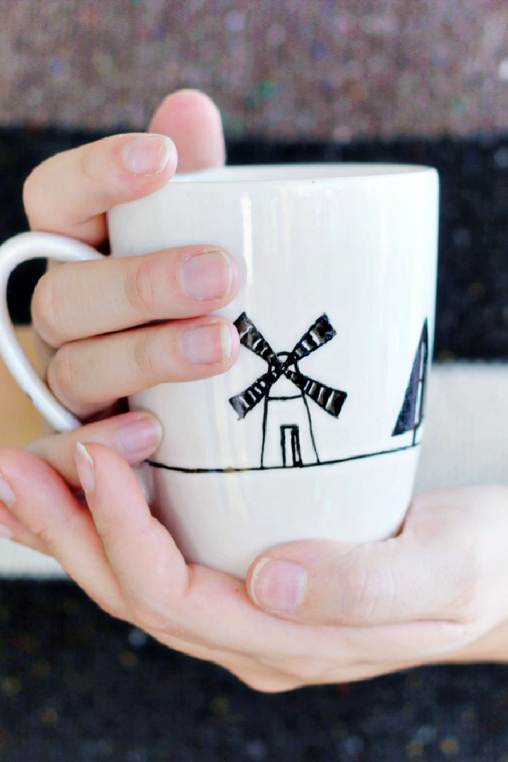 25 DIY Mug Painting Ideas: How to Paint a Mug - Blitsy