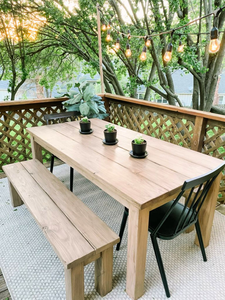 30 Free DIY Outdoor Table Plans (2024 Updated) - Blitsy
