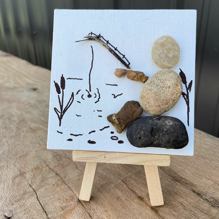 20 Pebble Art Ideas for Beginners - Blitsy
