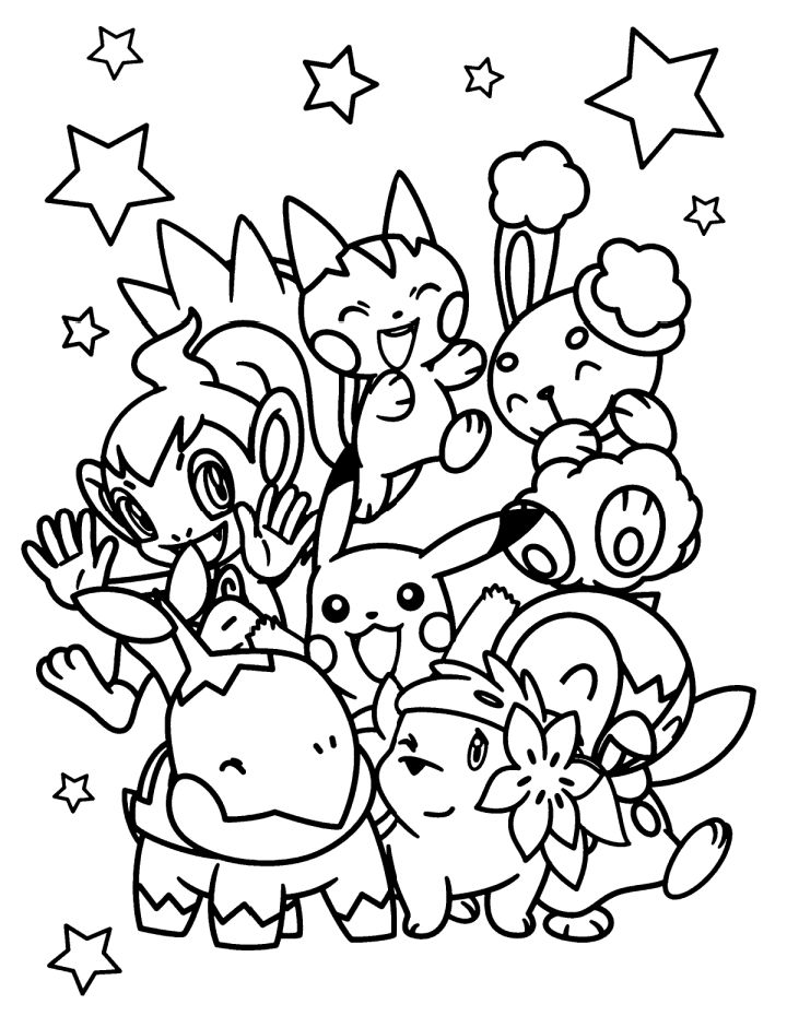 25 Free Pokemon Coloring Pages for Kids and Adults