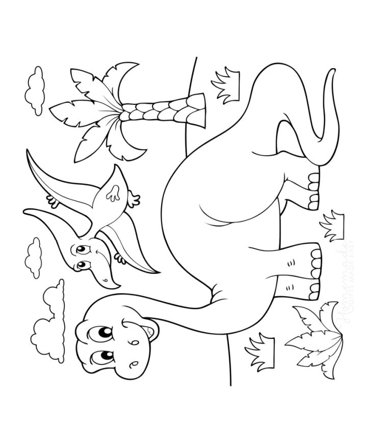 25 Free Dinosaur Coloring Pages for Kids and Adults