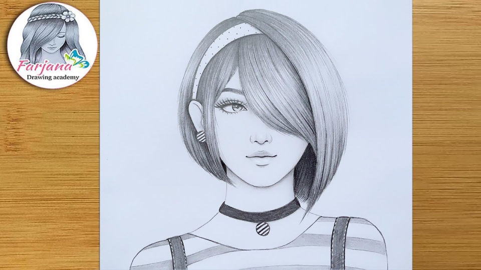 25 Easy Hair Drawing Ideas - How to Draw Hair - Blitsy
