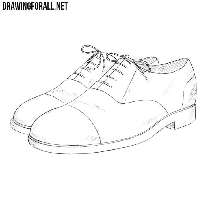25 Easy Shoes Drawing Ideas - How to Draw a Shoe