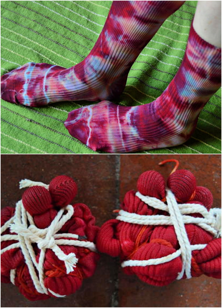 25 Easy Tie Dye Sock Patterns - How to Tie Dye Socks