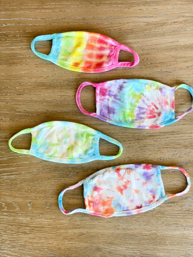 25 DIY Tie Dye Face Mask Patterns (Learn Step by Step)