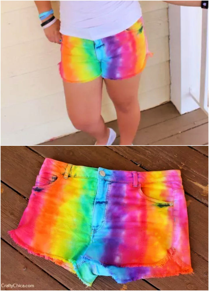 How to Tie Dye Shorts - 25 Ways to Tie Dye Shorts
