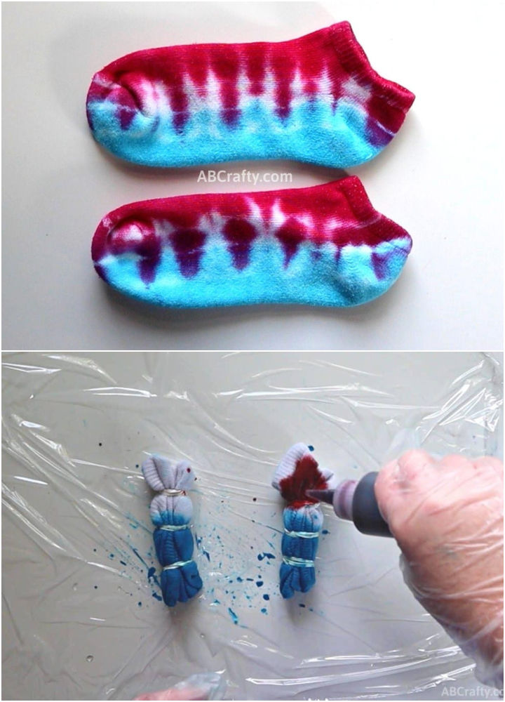 25 Easy Tie Dye Sock Patterns - How to Tie Dye Socks