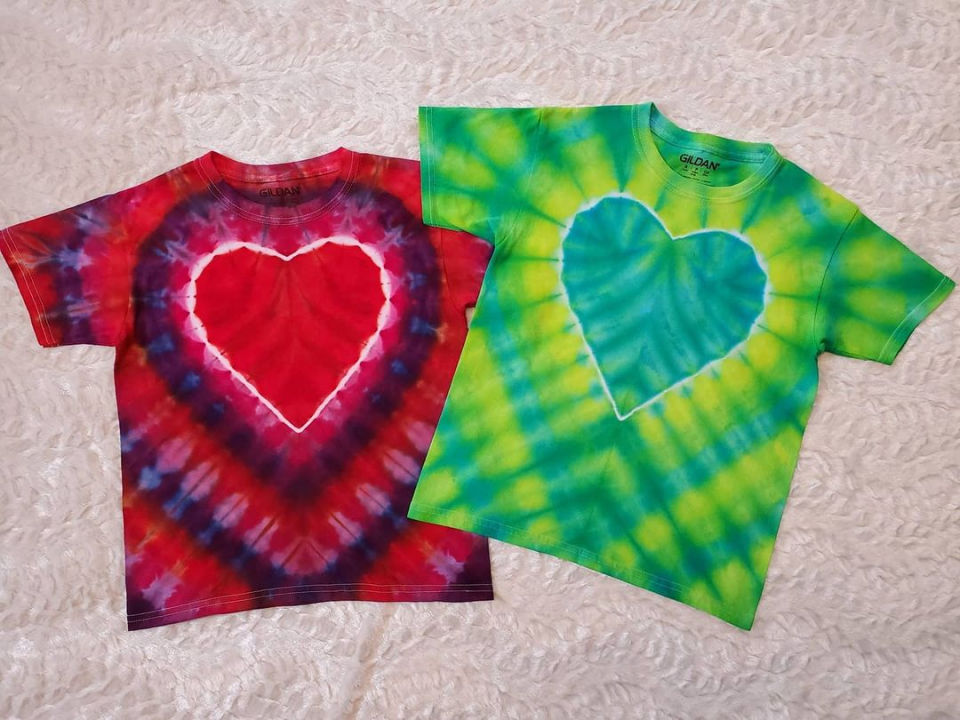 25 Heart Tie Dye Patterns (How to Heart Tie Dye Shirt)