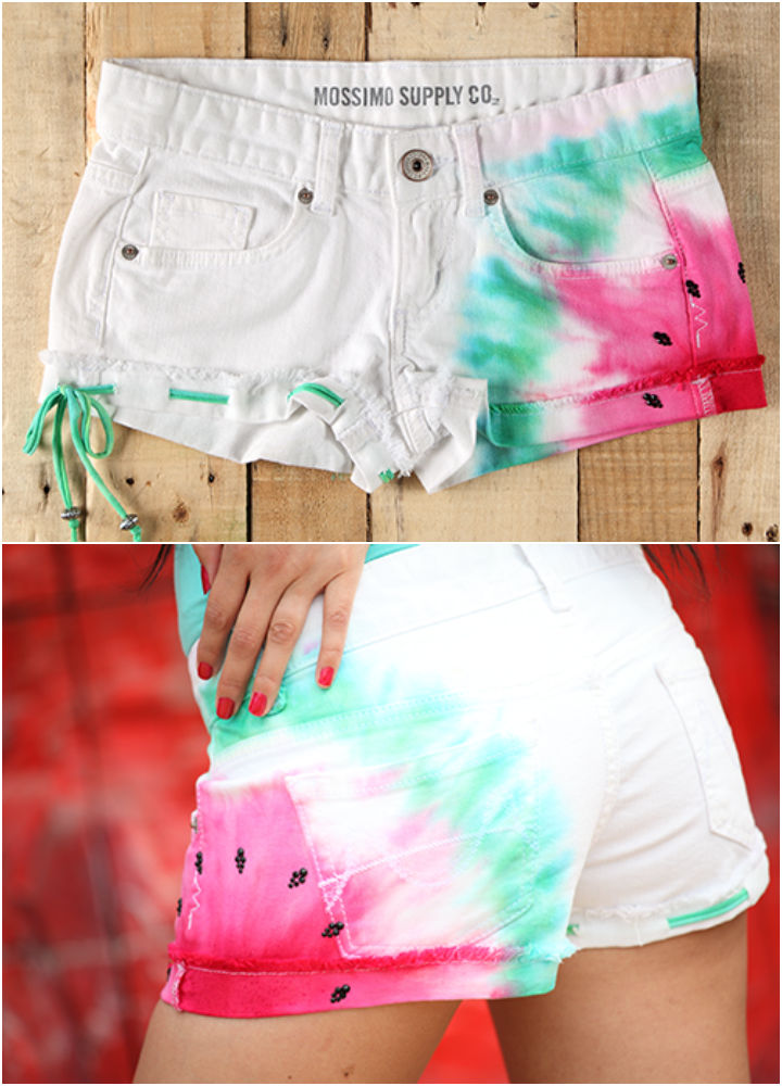 How to Tie Dye Shorts - 25 Ways to Tie Dye Shorts