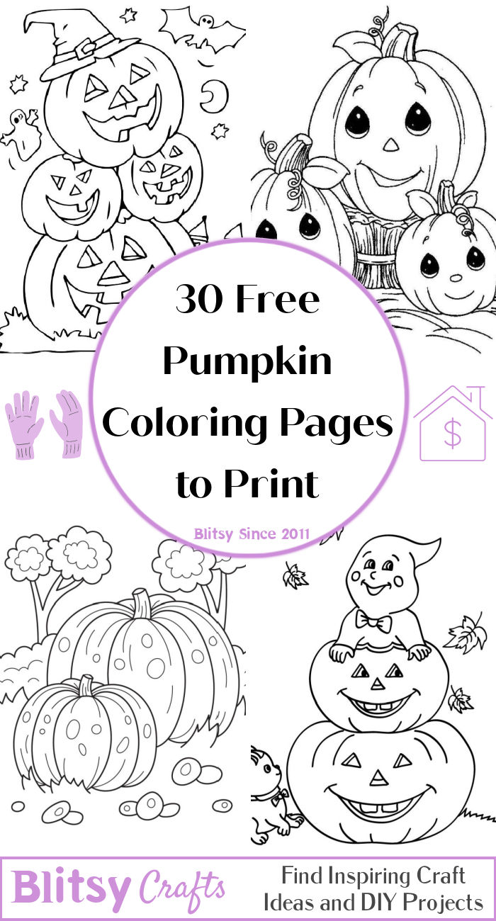 30 Free Pumpkin Coloring Pages for Kids and Adults