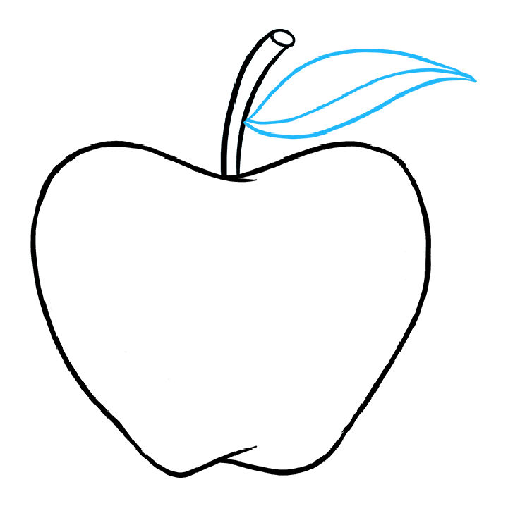 25 Easy Apple Drawing Ideas - How To An Draw Apple - Blitsy