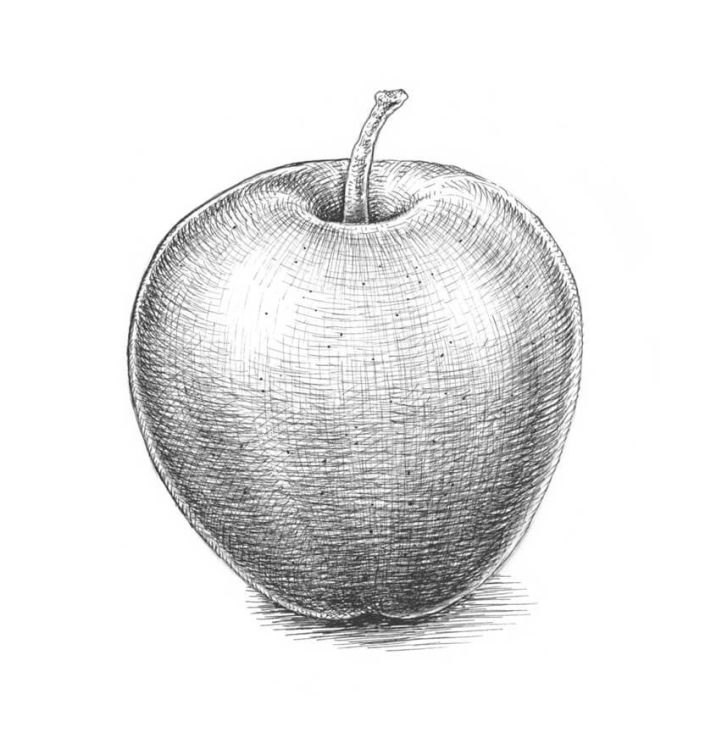25 Easy Apple Drawing Ideas - How To An Draw Apple - Blitsy