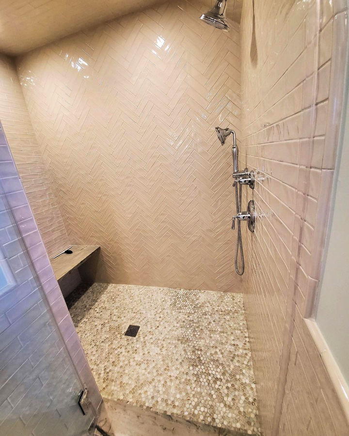 45 Beautiful Shower Tile Ideas You'll Love - Blitsy