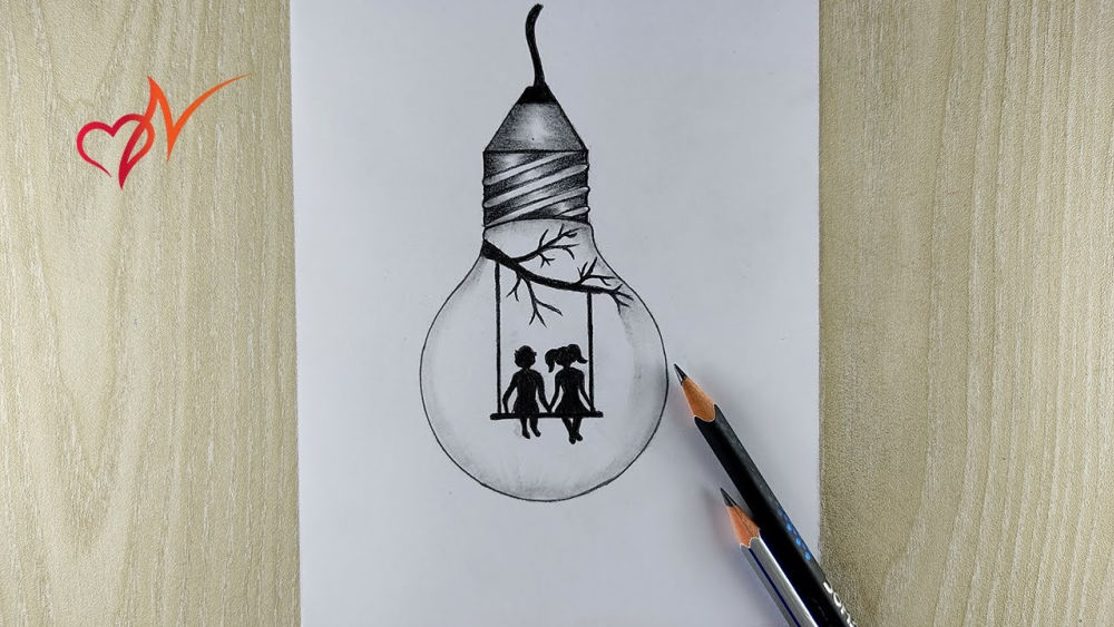 20 Easy Light Bulb Drawing Ideas - How To Draw A Bulb
