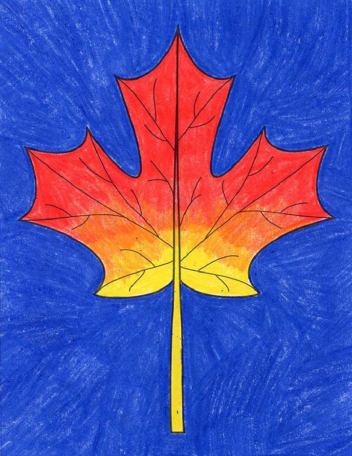 15 Easy Fall Leaf Drawing Ideas - Fall Leaves Drawing