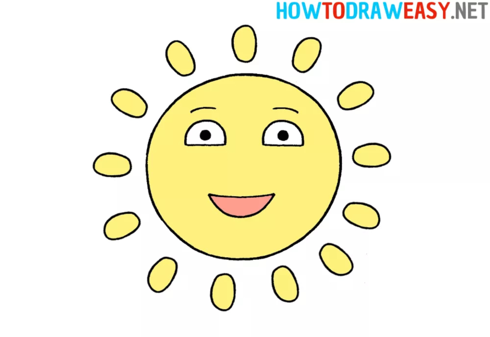 15 Easy Sun Drawing Ideas - How To Draw A Sun - Blitsy