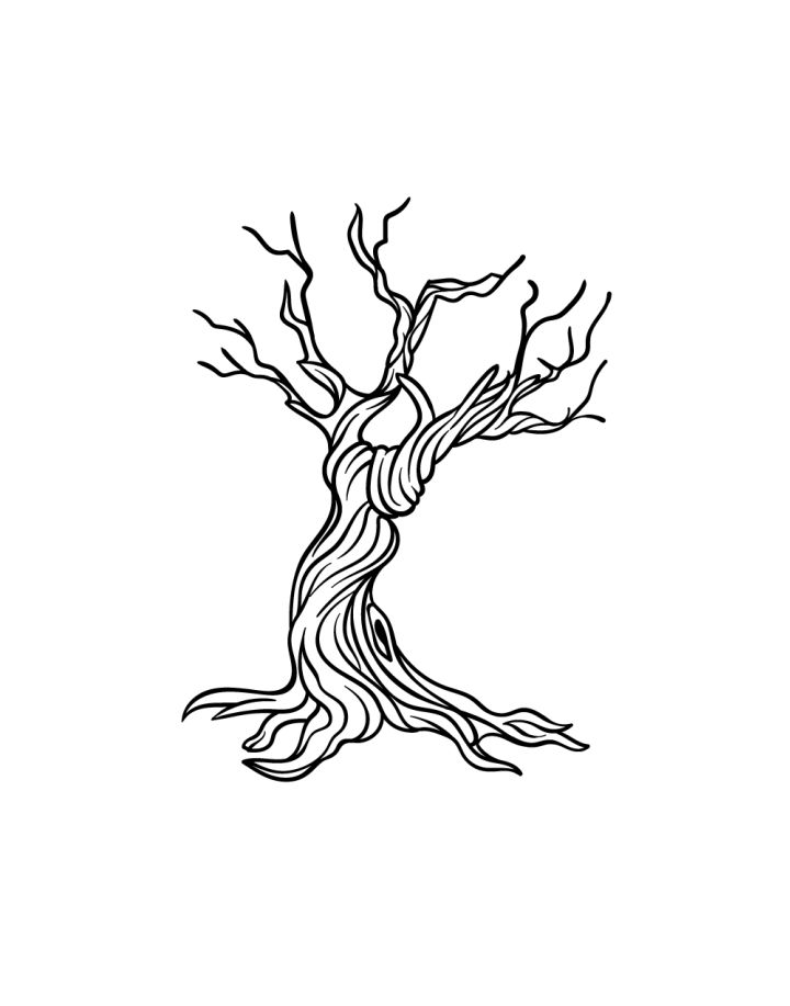 40 Easy Tree Drawing Ideas - How To Draw A Tree - Blitsy