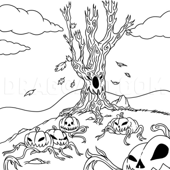 25 Easy Pumpkin Drawing Ideas - How To Draw A Pumpkin - Blitsy