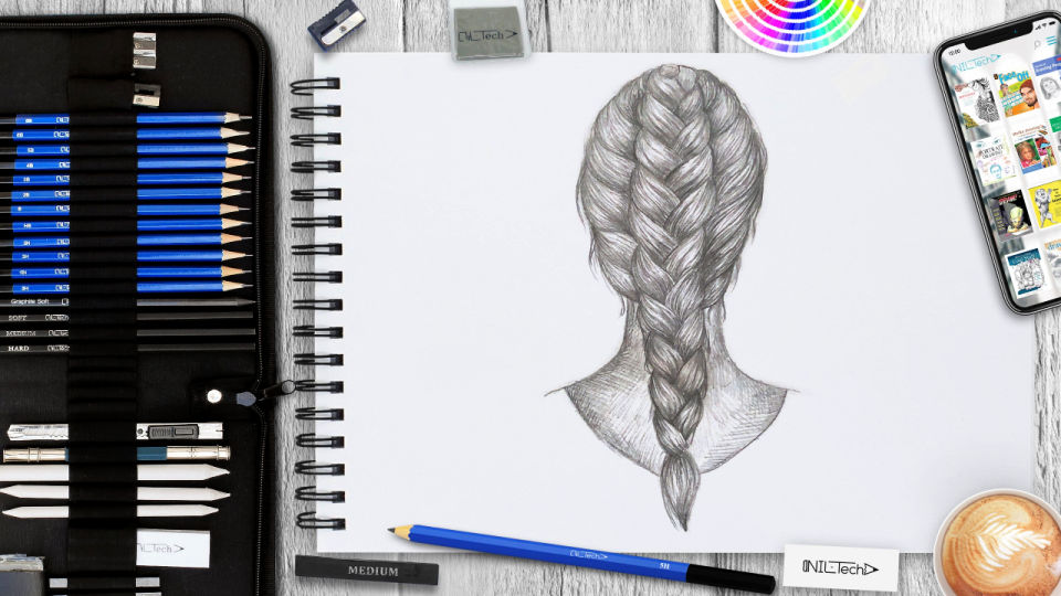 20 Easy Braid Drawing Ideas - How To Draw Braids and Box Braids