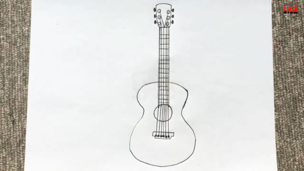 20 Easy Guitar Drawing Ideas - How To Draw A Guitar - Blitsy