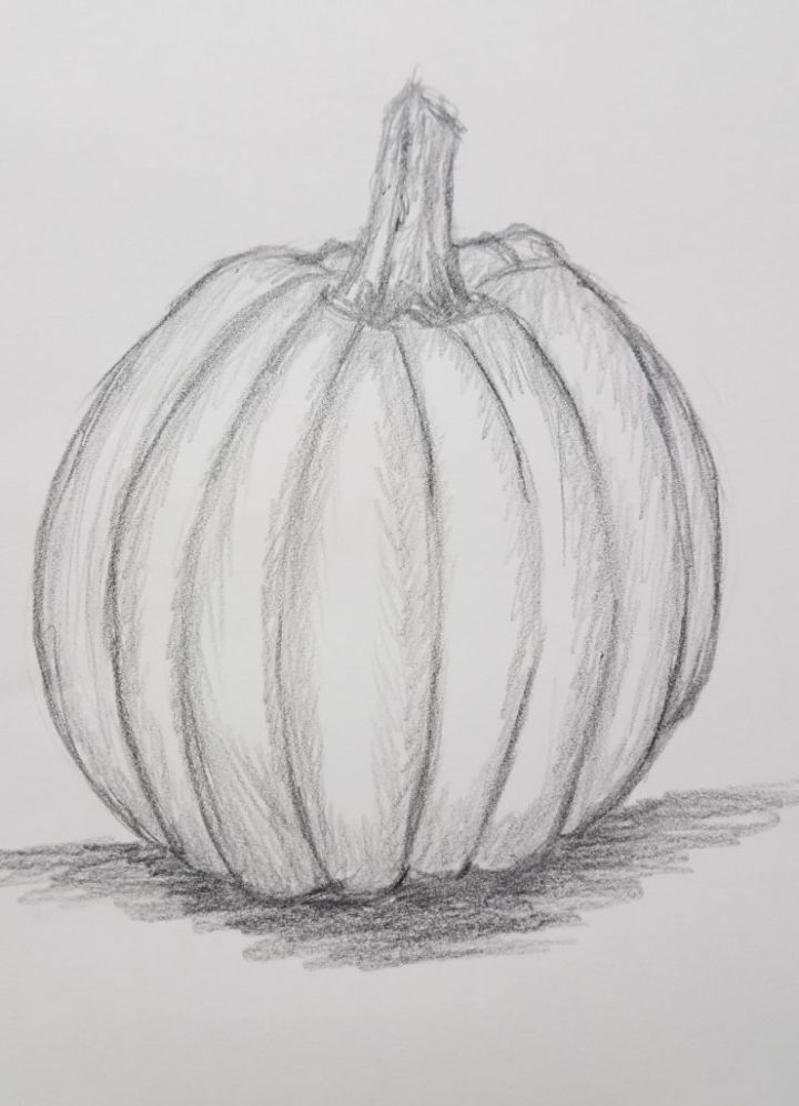 25 Easy Pumpkin Drawing Ideas - How To Draw A Pumpkin - Blitsy