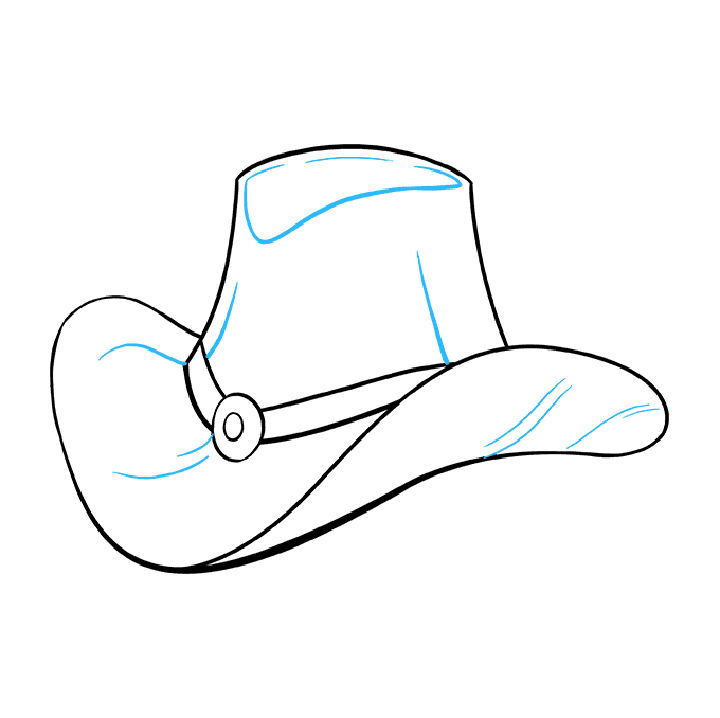 Easy Steps to Draw a Cowboy Hat - Anthony Monsun