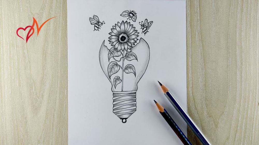 20 Easy Light Bulb Drawing Ideas - How To Draw A Bulb