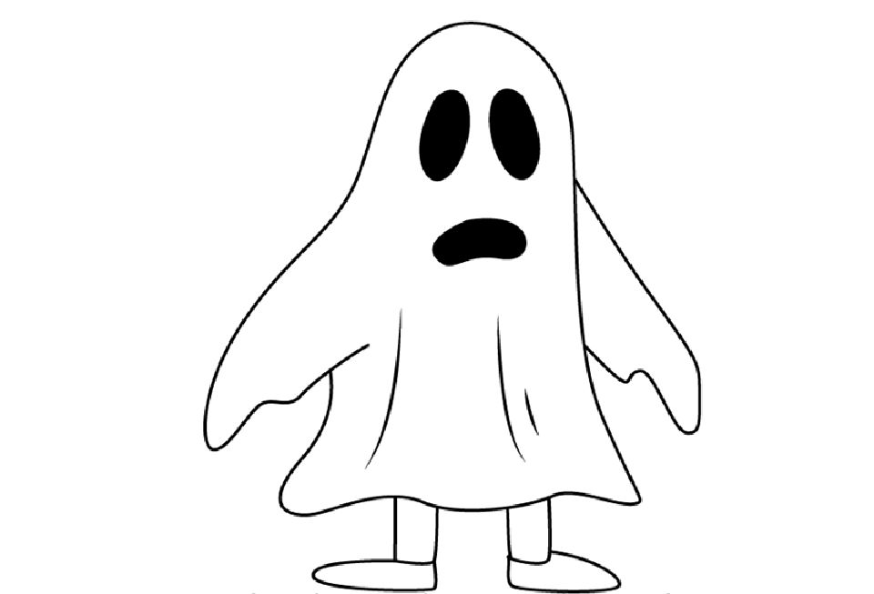 20 Cute Ghost Drawing Ideas - How To Draw A Ghost - Blitsy