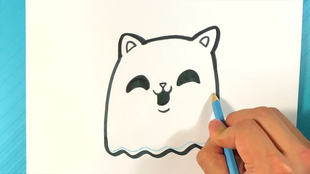 20 Cute Ghost Drawing Ideas - How To Draw A Ghost - Blitsy