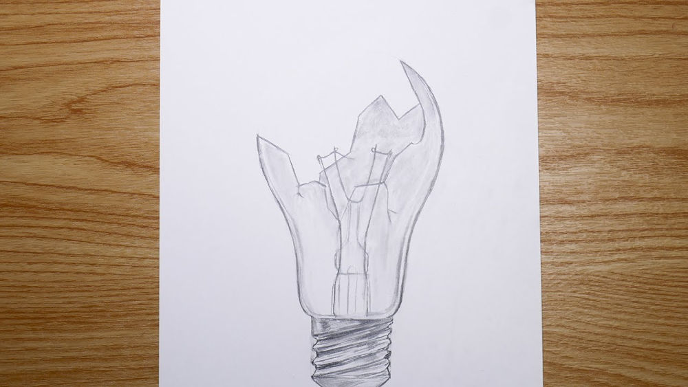 20 Easy Light Bulb Drawing Ideas - How To Draw A Bulb