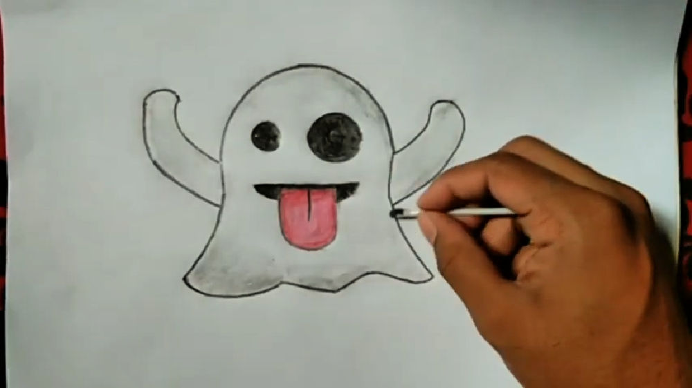 20 Cute Ghost Drawing Ideas - How To Draw A Ghost - Blitsy
