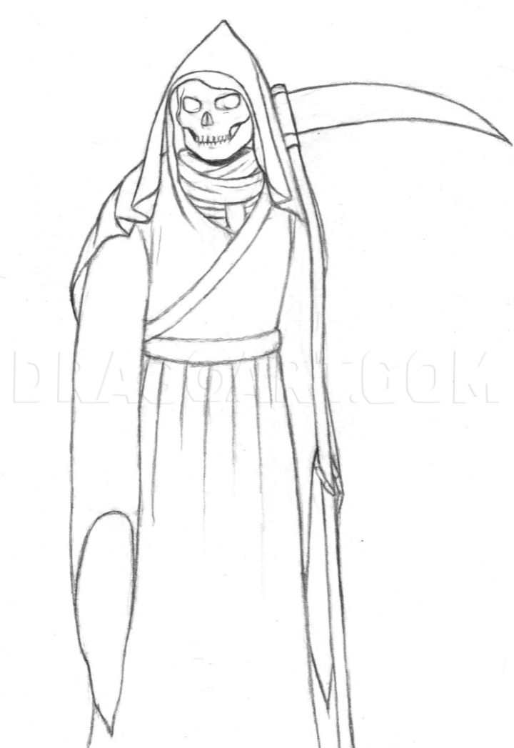 20 Easy Grim Reaper Drawing Ideas - Cool Grim Reaper Drawings