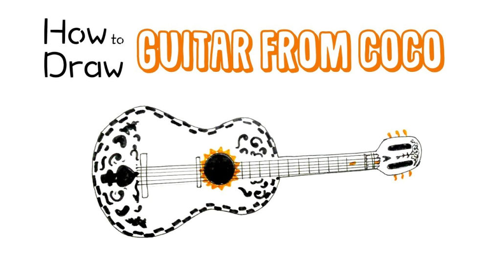 20 Easy Guitar Drawing Ideas - How To Draw A Guitar - Blitsy