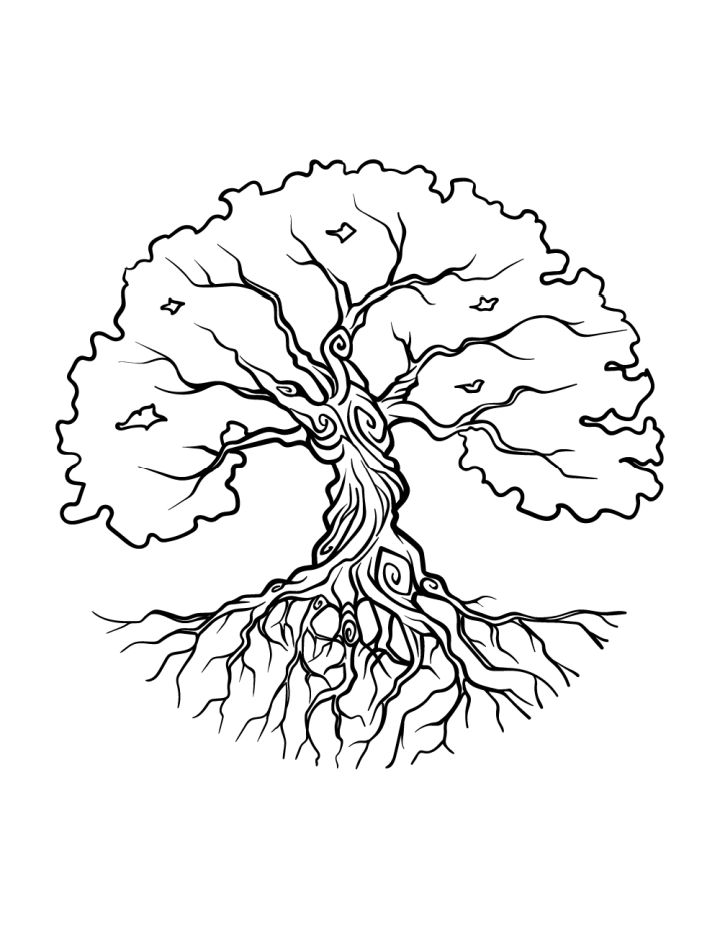 40 Easy Tree Drawing Ideas - How To Draw A Tree - Blitsy