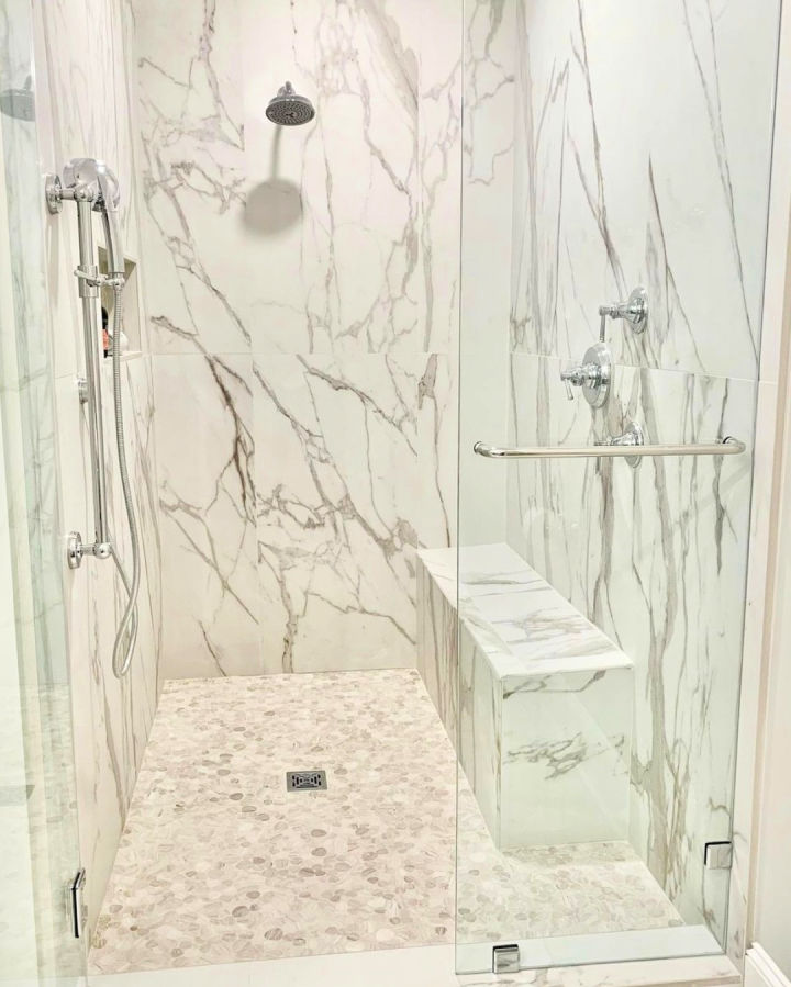 45 Beautiful Shower Tile Ideas You'll Love - Blitsy