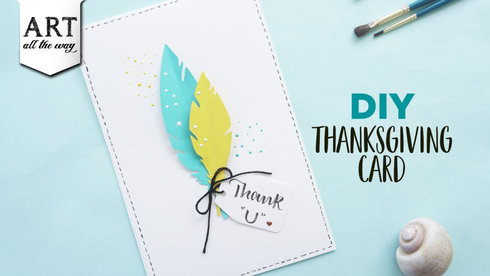 20 Homemade DIY Thanksgiving Cards To Make - Blitsy