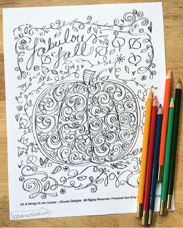 30 Free Pumpkin Coloring Pages for Kids and Adults