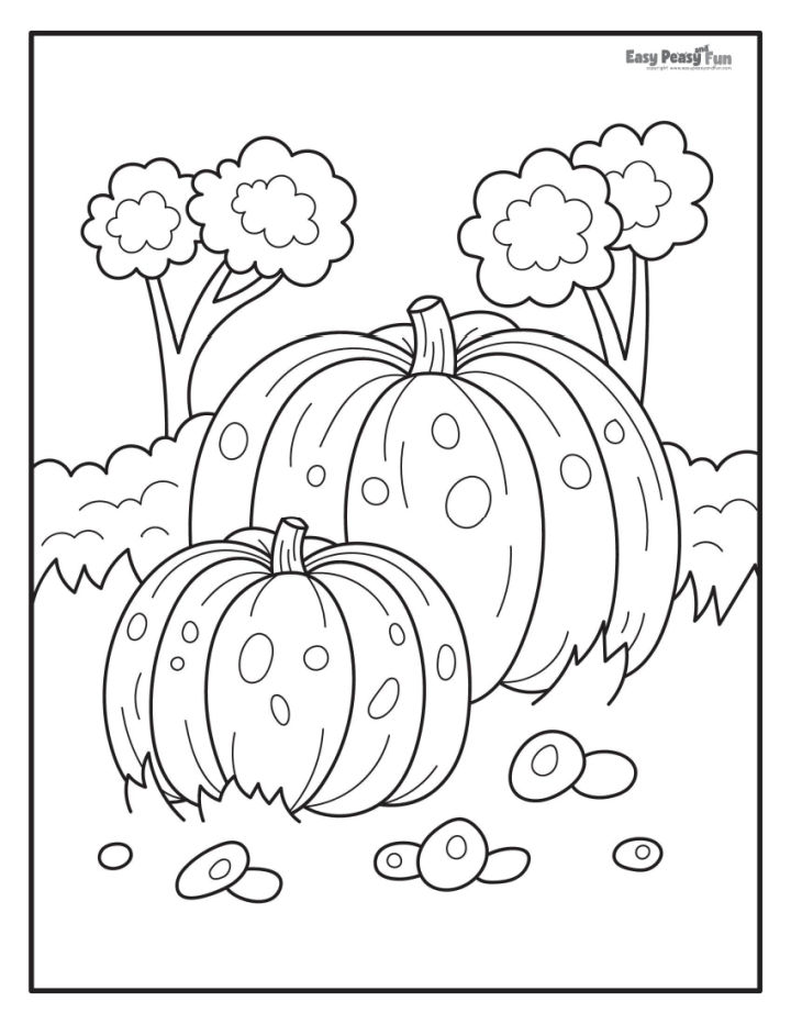 30 Free Pumpkin Coloring Pages for Kids and Adults