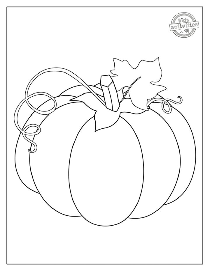 30 Free Pumpkin Coloring Pages for Kids and Adults