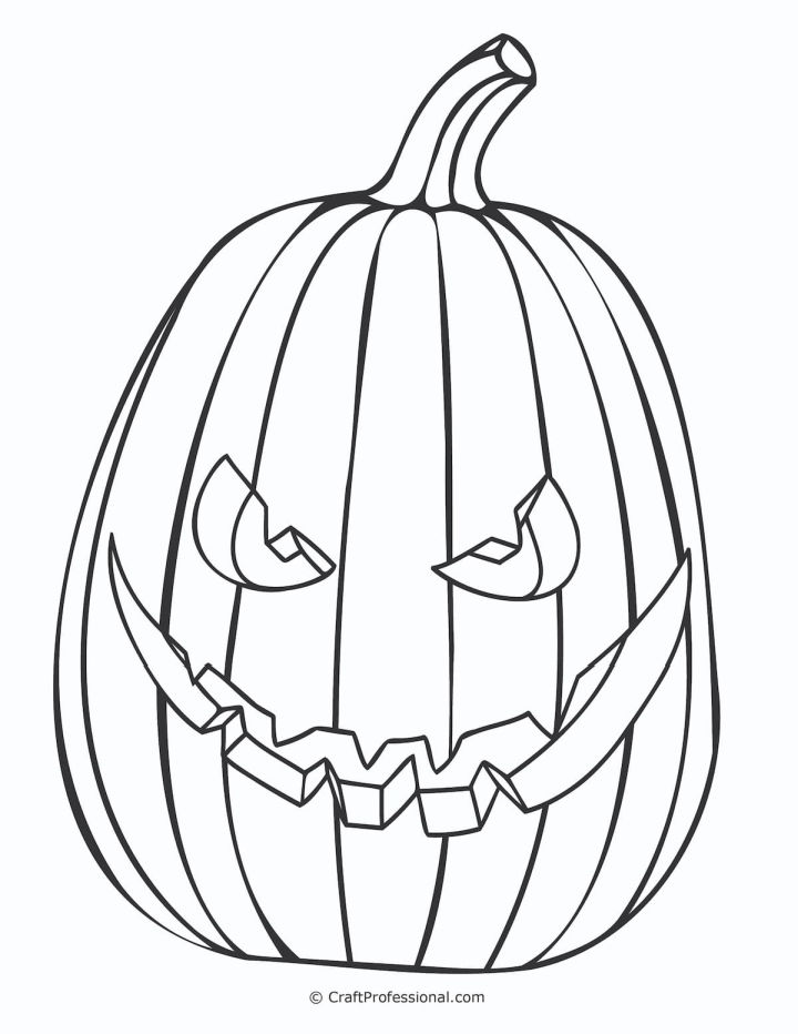 30 Free Pumpkin Coloring Pages for Kids and Adults